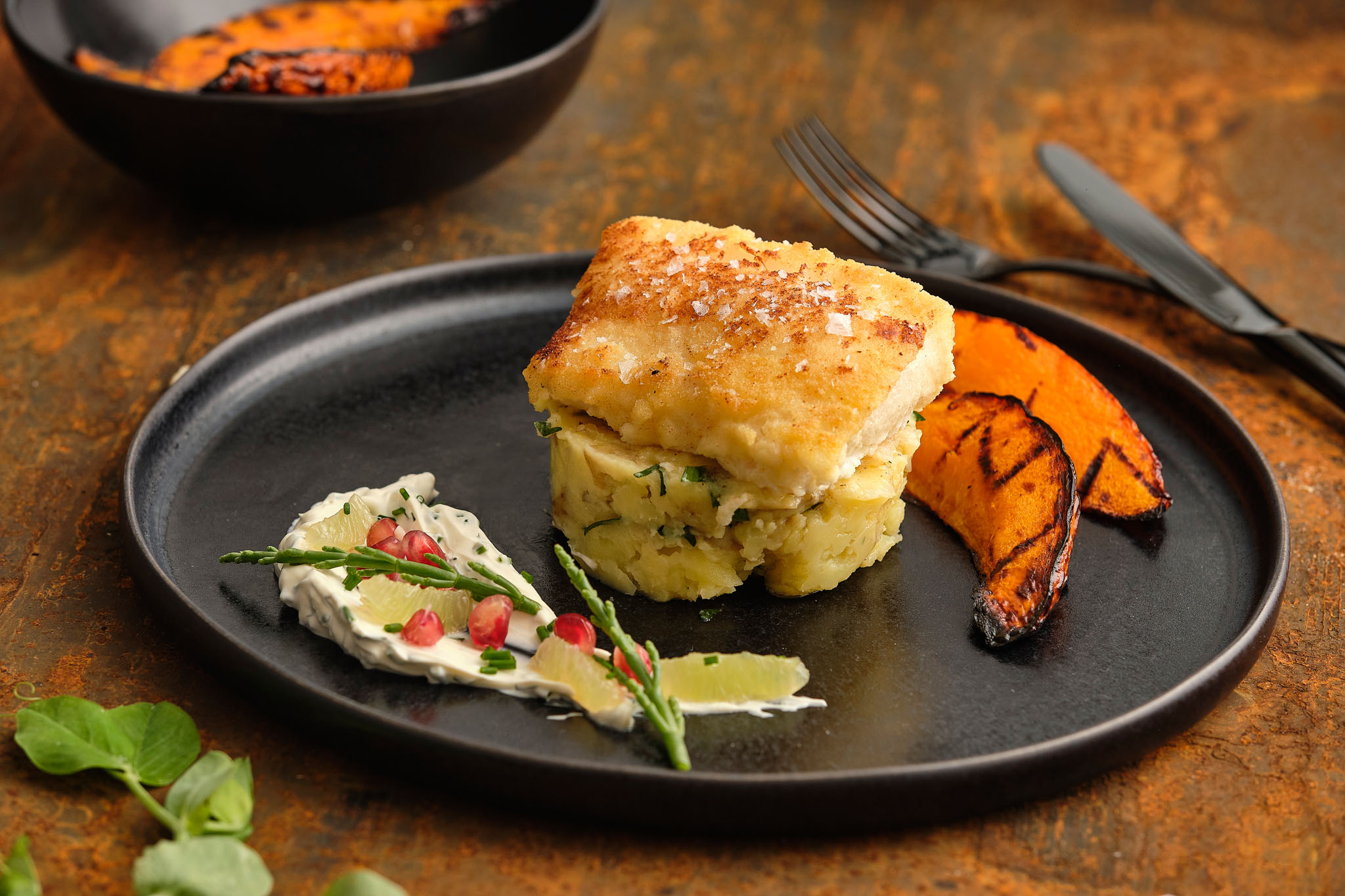 Patagonian toothfish meunière with Hokkaido pumpkin - Royal Greenland A/S