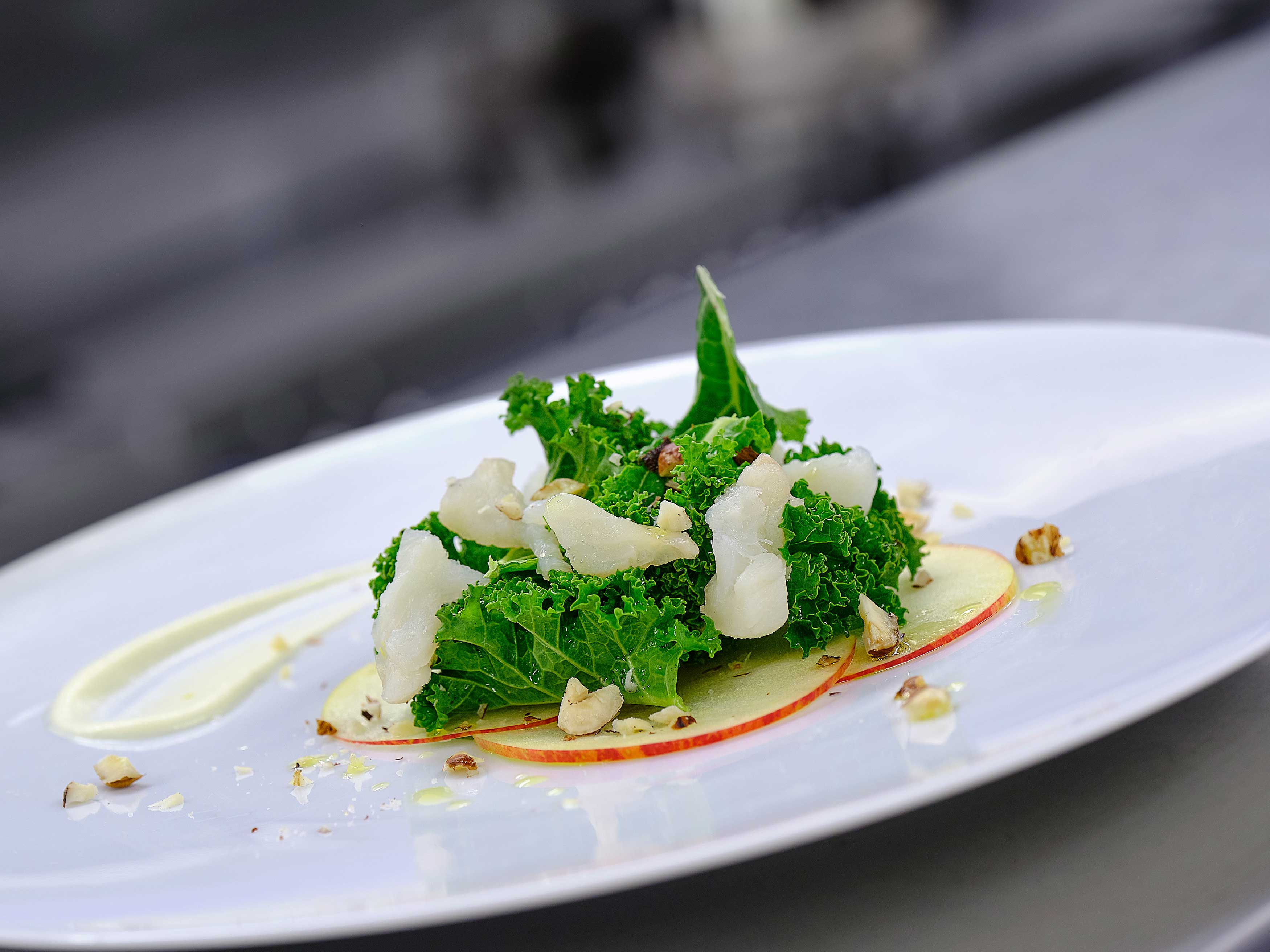 Dry-aged cod with ‘old-school’ dressing and apples - Royal Greenland A/S