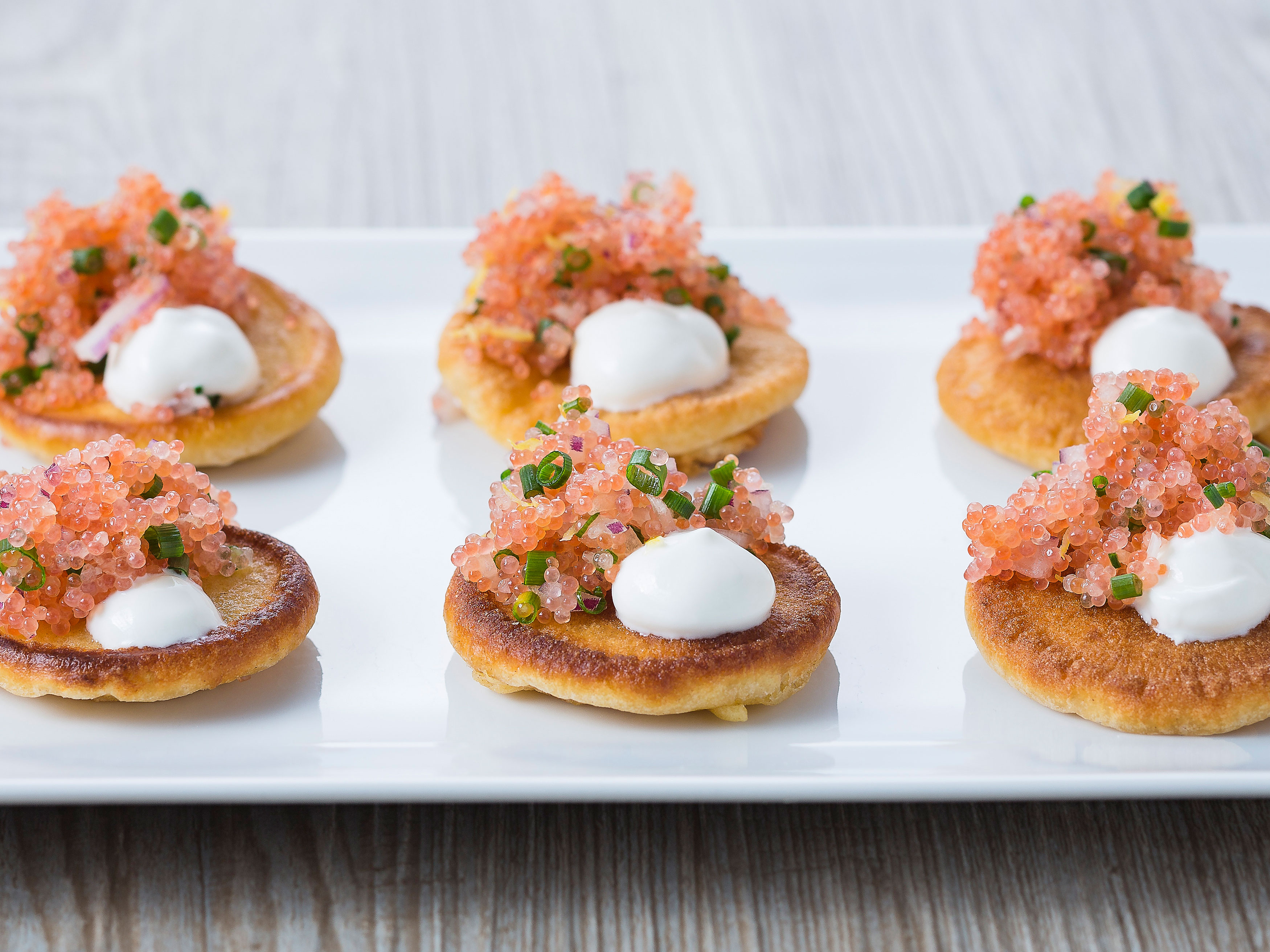 Lumpfish roe with blinis and red onions - Royal Greenland A/S